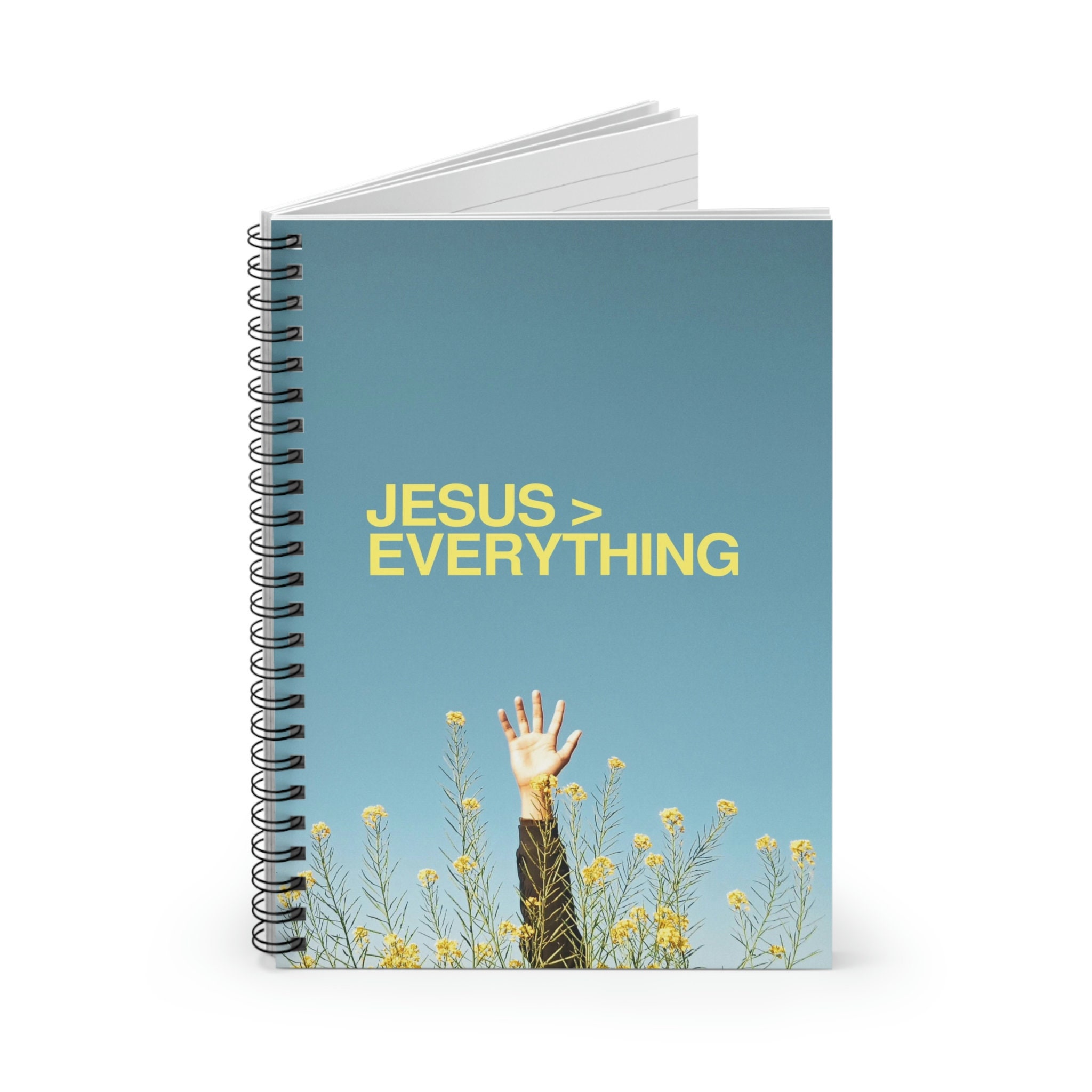 Jesus is Greater Than Everything Spiral Notebook Ruled Line Super Cute ...