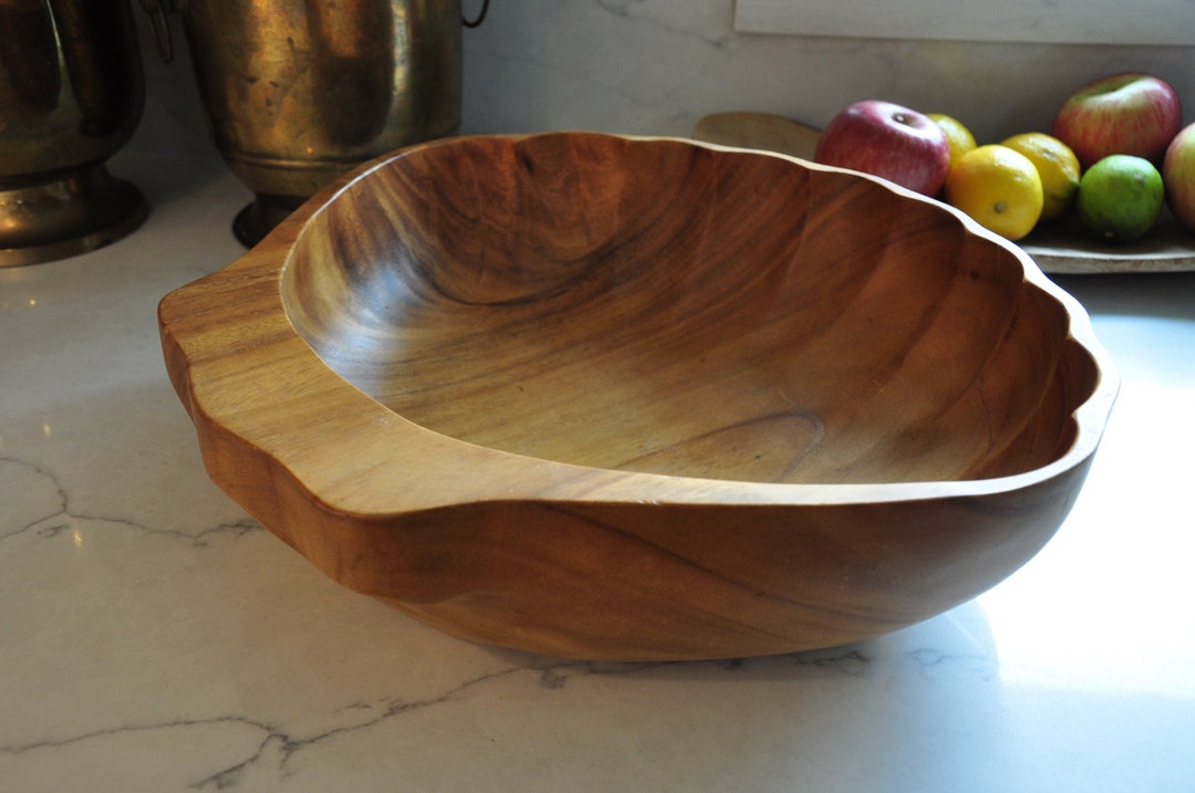 Extra Large Monkeypod Fruit Bowl - Etsy