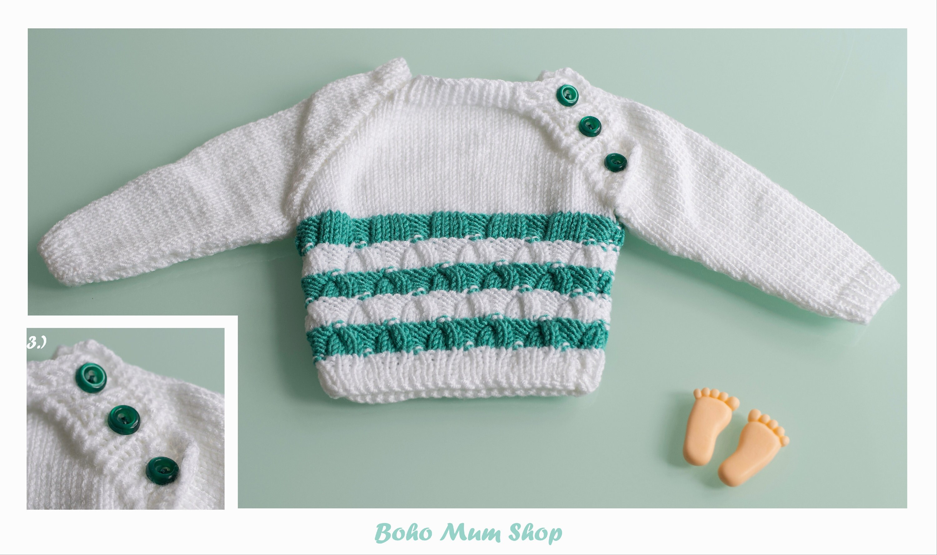 Handmade Baby Multicoloured Cardigan, Baby Cardigan for 0-3 Months ...