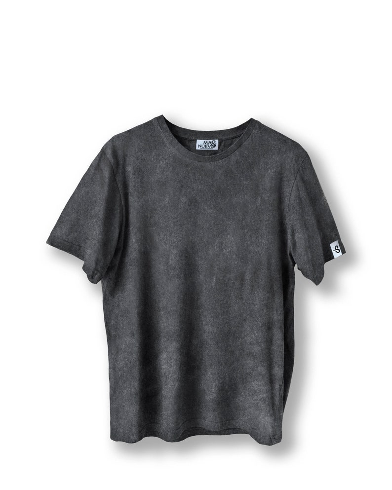 Moonwash, Acid Wash Unisex Oversized T-shirt, Gray Mineral Wash Reverse ...