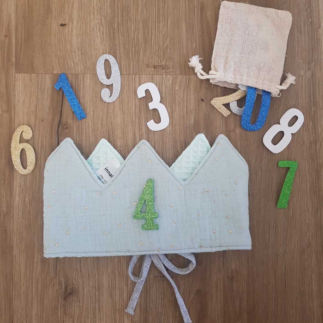 Personalized Birthday Crown for Children and Adults Muslin Waffle ...