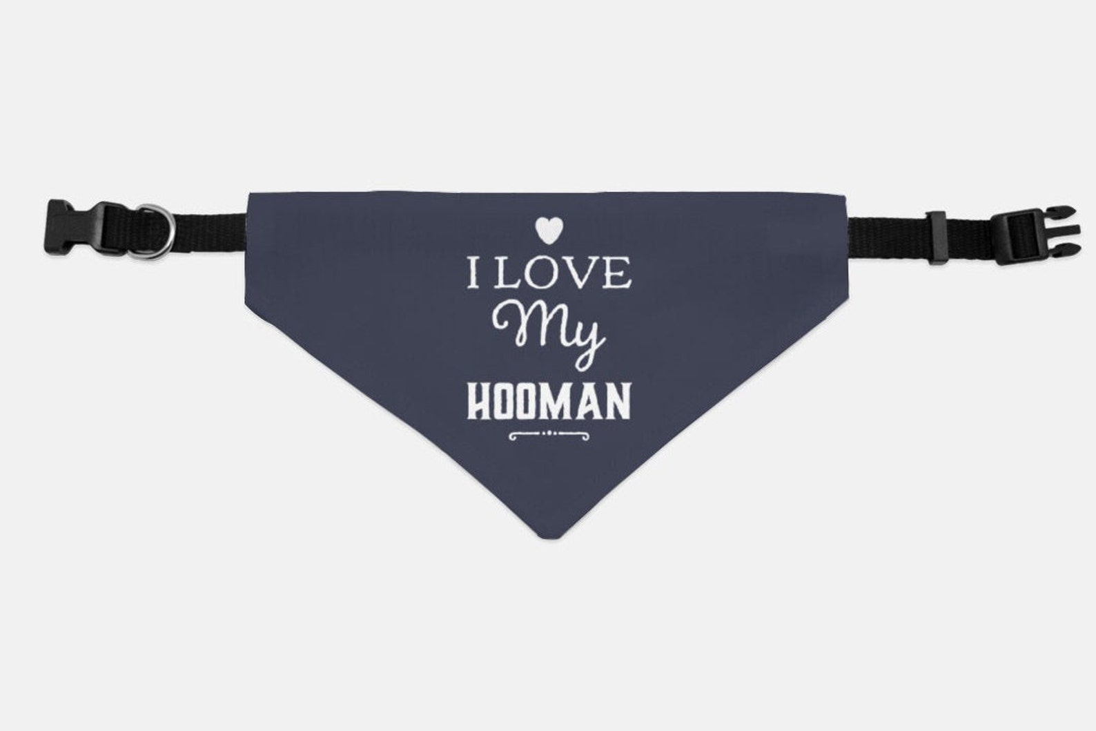I Love My Hooman Dog Collar Bandana Funny Dog Bandana Dog Collar Gift ...