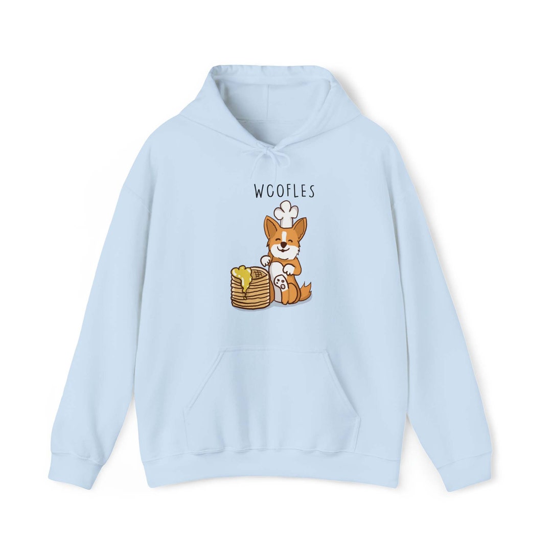 Woofles Hoodie, Custom Dog Hoodie, Corgi Dog Lover Gift, Dog Waffles ...