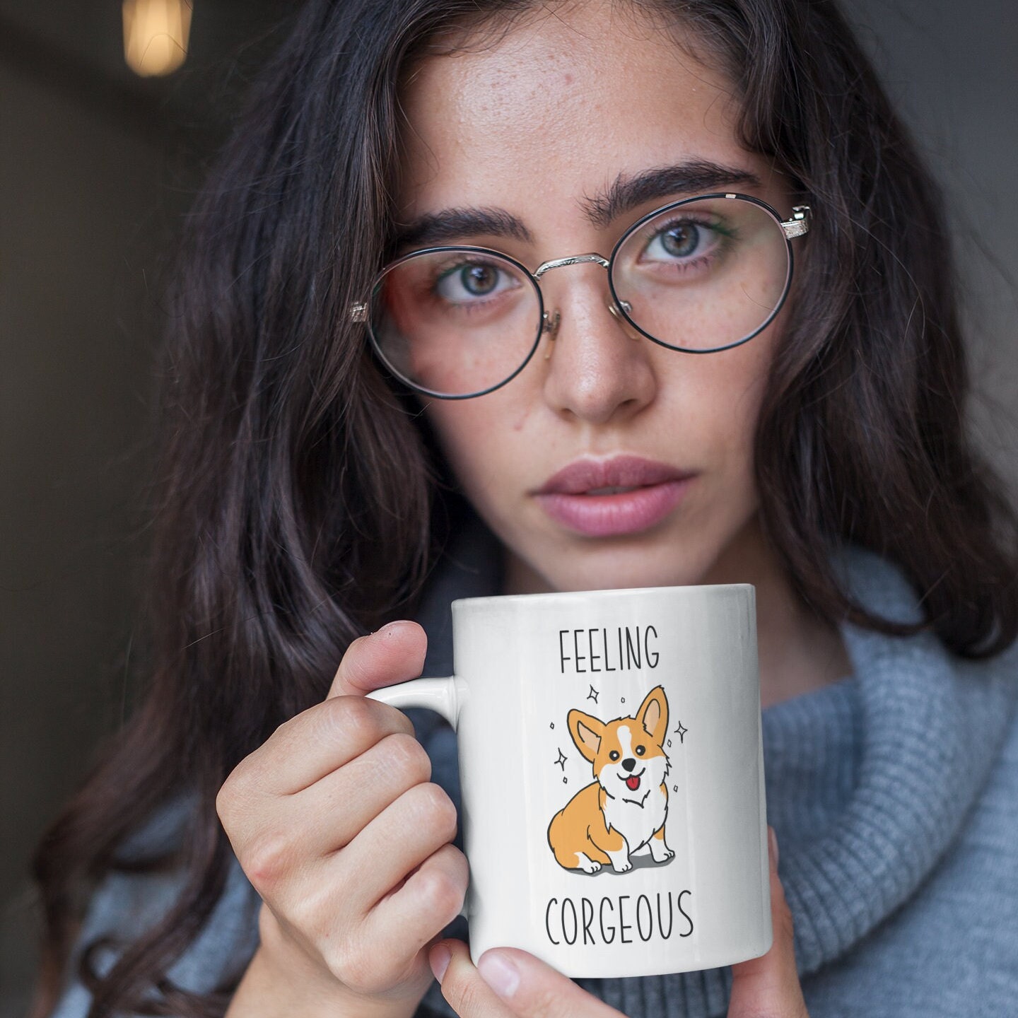 Feeling Corgeous Mug, Custom Dog Mug, Corgi Gifts, Pembroke Welsh Corgi ...