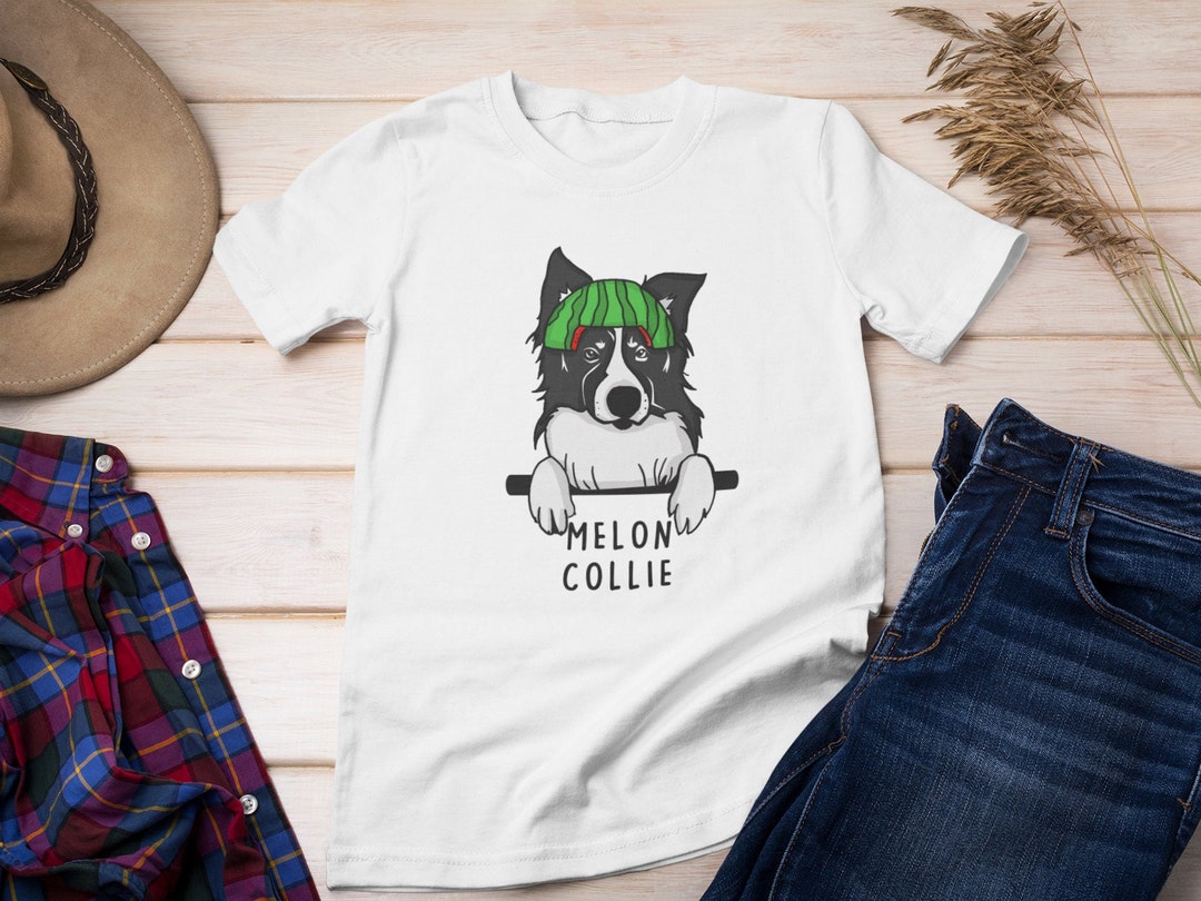 Melon Collie Shirt, Border Collie, Custom Dog Shirt, Border Collie ...