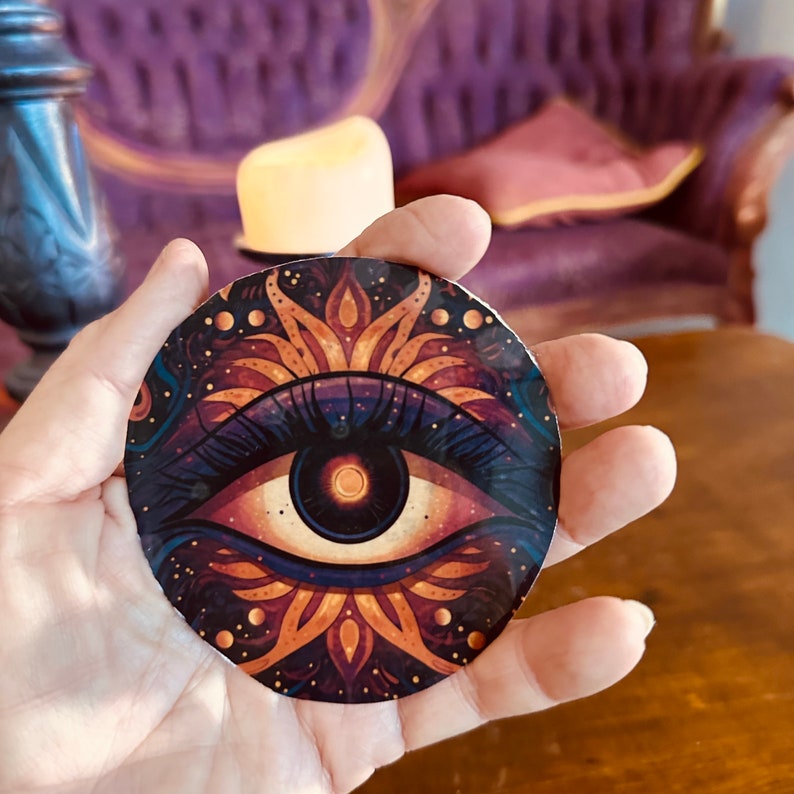 Third Eye Mystical Sticker Unique Art Laminate - Etsy