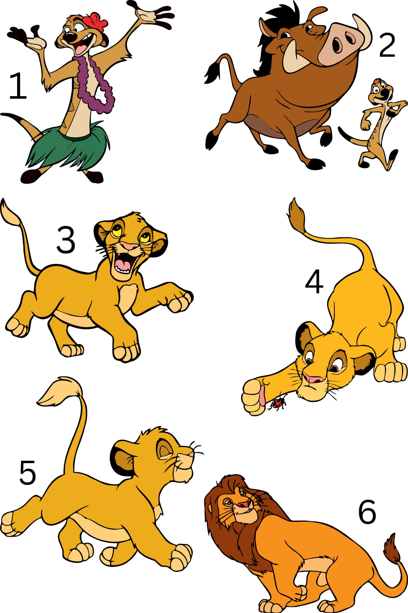 Lion King Stickers - Etsy