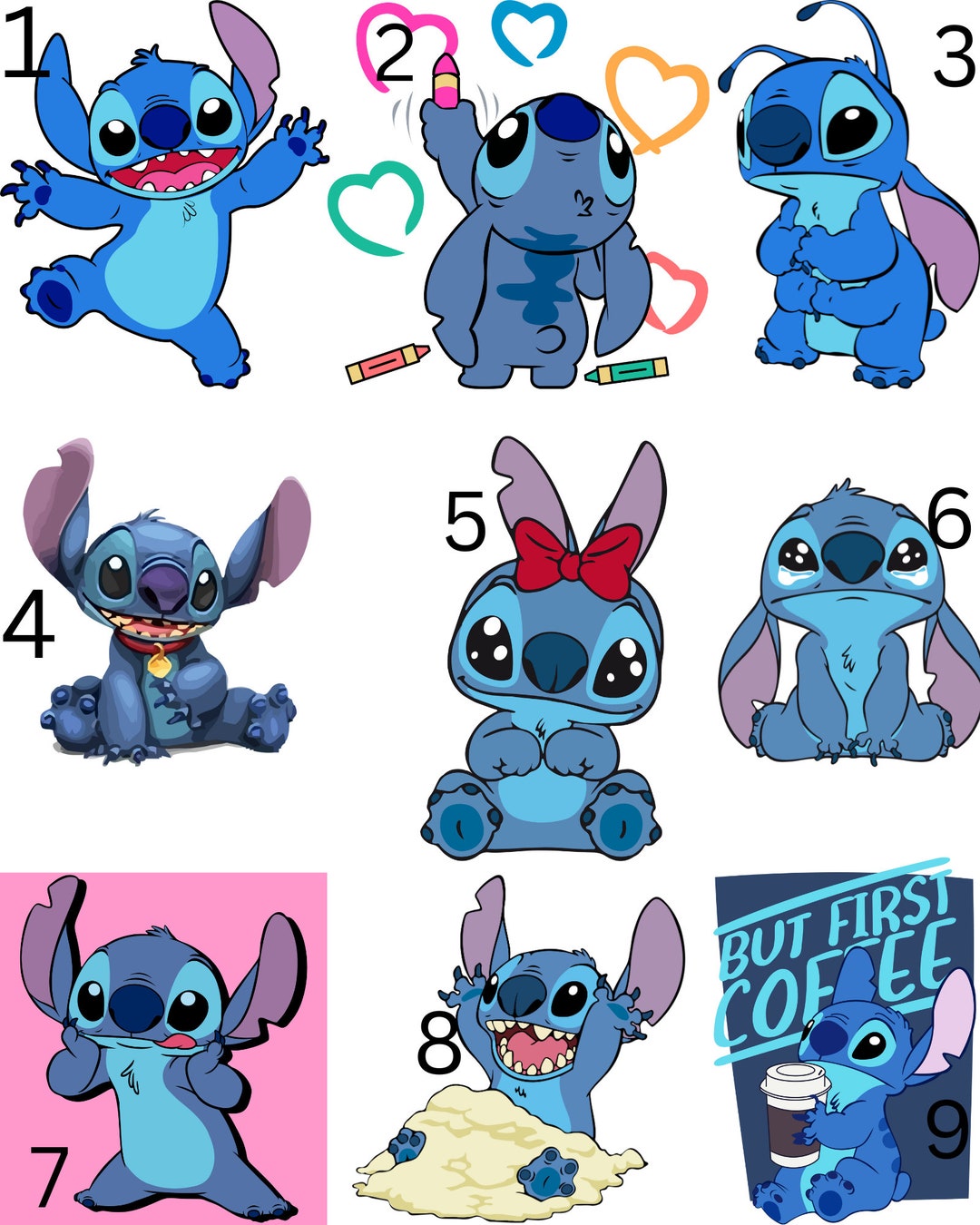 Pegatinas de Lilo y Stitch - Etsy México