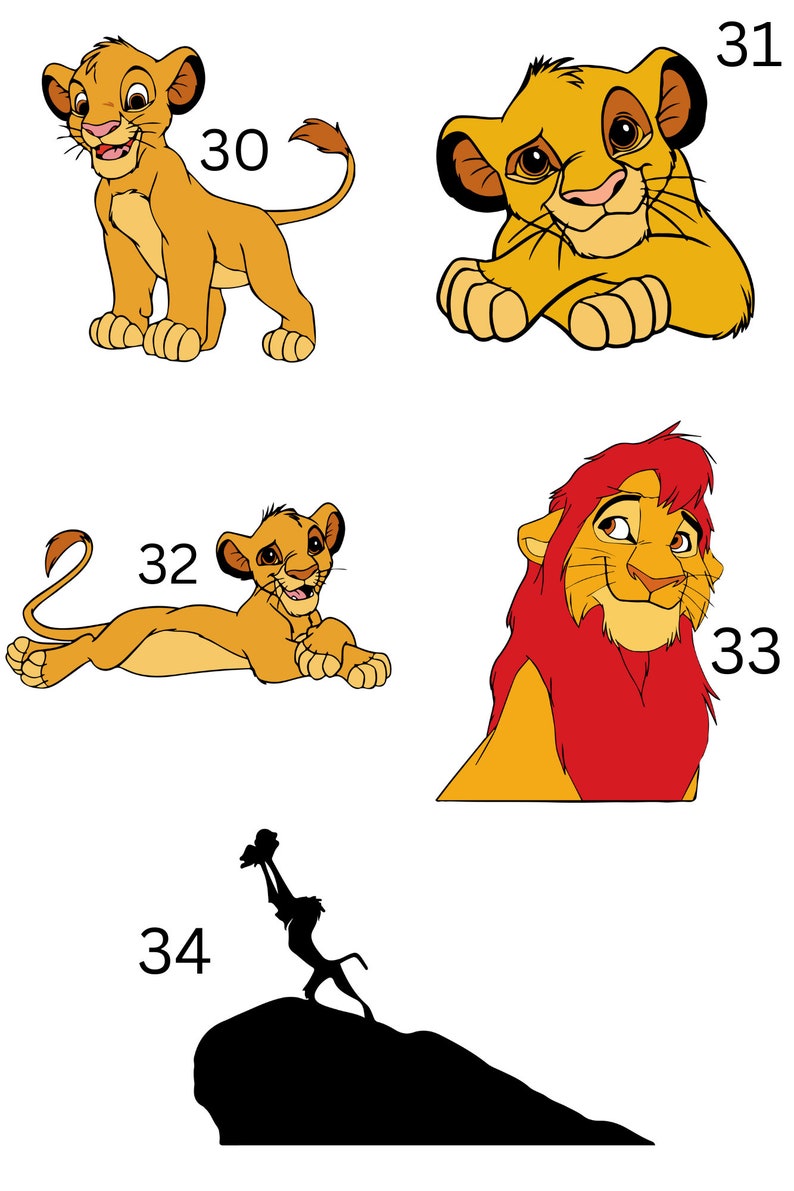 Lion King Stickers - Etsy