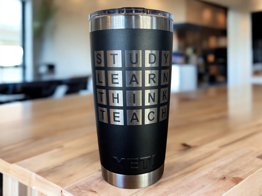 Yeti Laser Engraved Authentic Tumbler - WORDLE TEACHER - Etsy