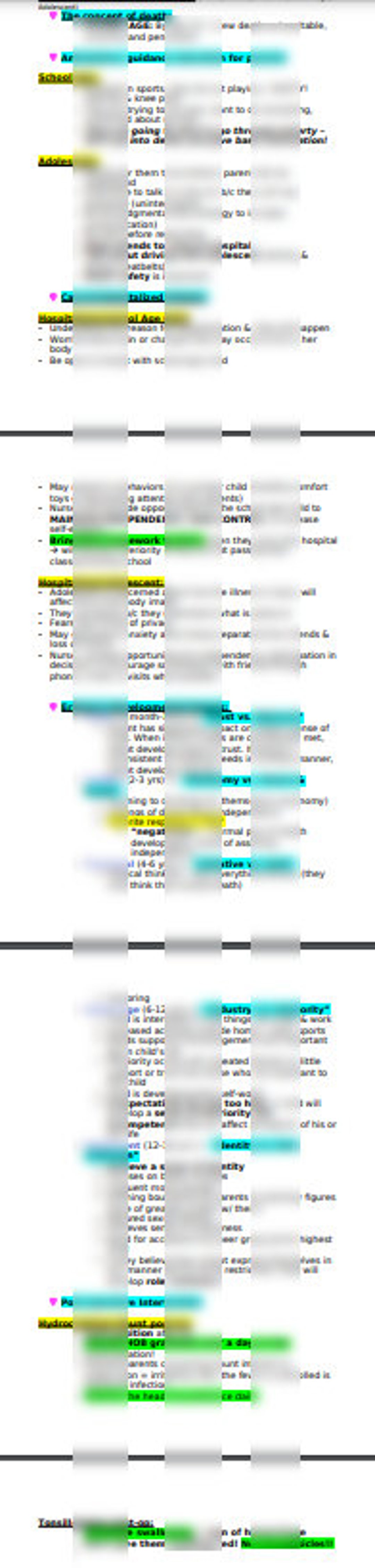 2024 Must Know NCLEX Pediatrics Cheat Sheet for RN & PN - Over 13 Pages ...