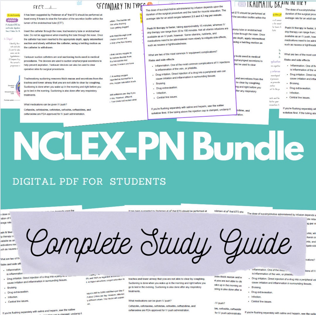 NCLEX-PN Bundle 2024 Last Minute, What You Must Know for Your Exam ...