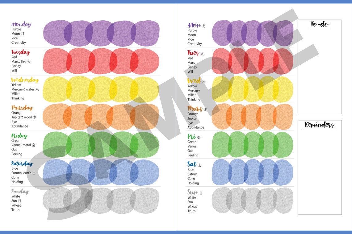 Printable Waldorf Weekly Planner⎮weekly Rhythm Chart⎮rhythm Board ...