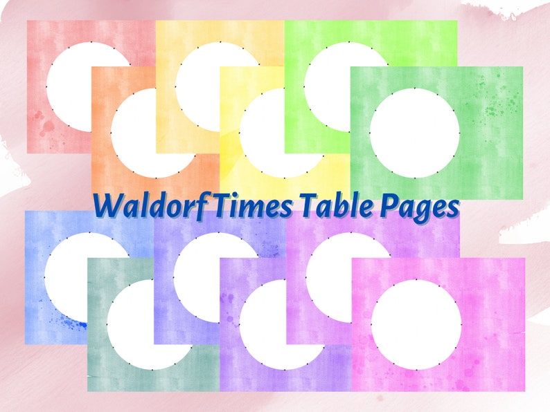 Printable Waldorf Times Table⎮circle of Twelve⎮circle of 12⎮math ...