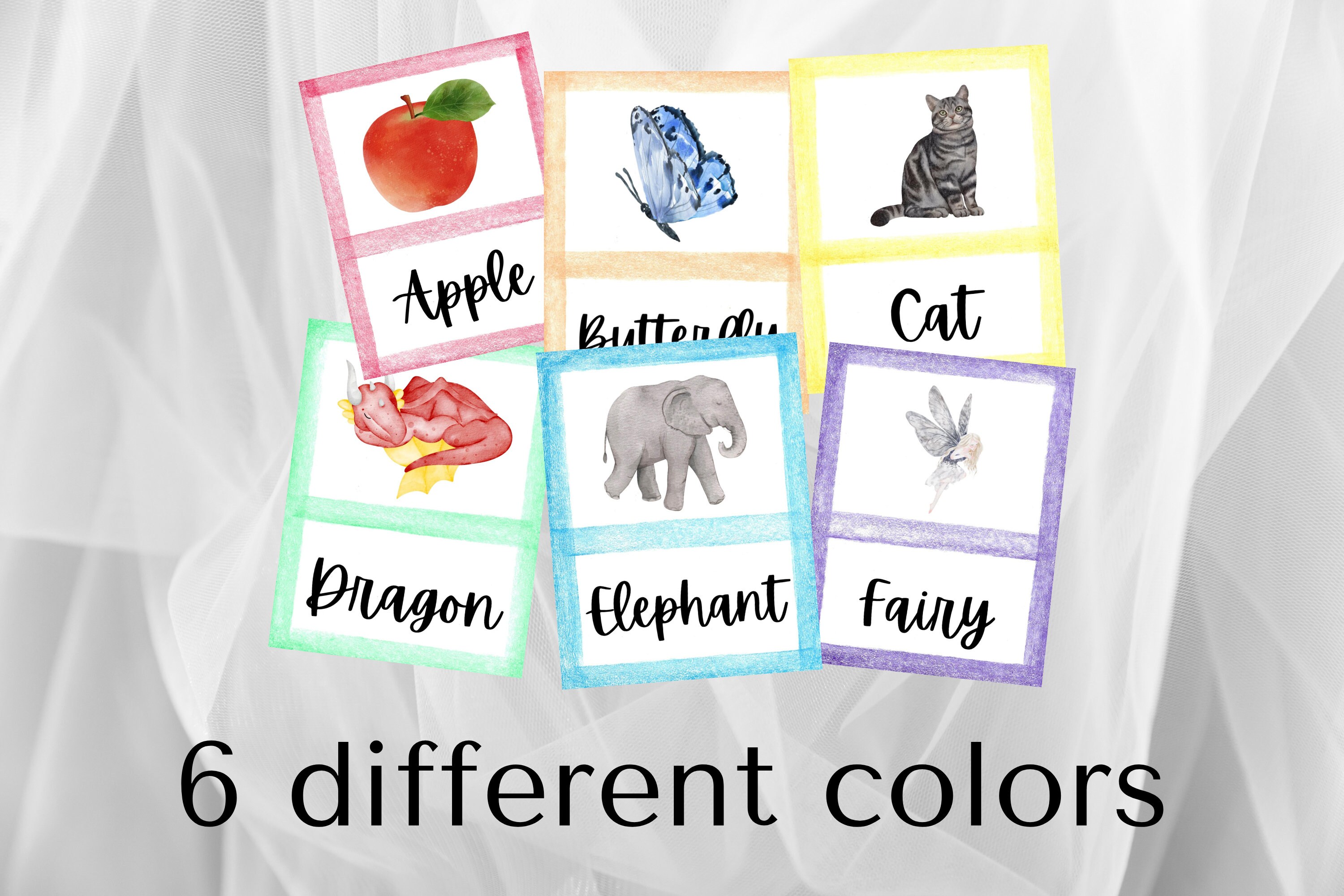 Printable Waldorf Rainbow Cards⎮letters⎮math⎮journal⎮waldorf-inspired ...