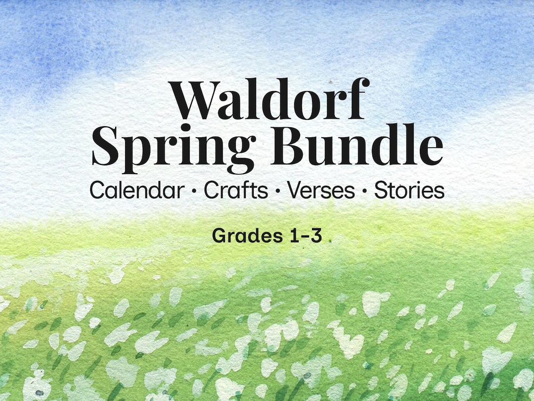 Waldorf Spring Bundle – Nature Study, Crafts, Verses (grades 1–3 ...