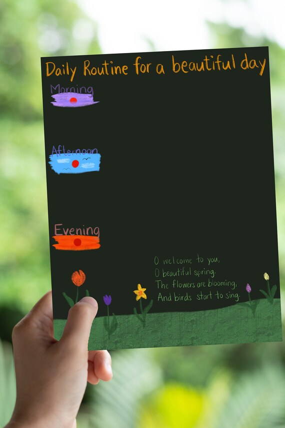 Printable Waldorf Spring Daily Rhythm/daily Routine | Etsy