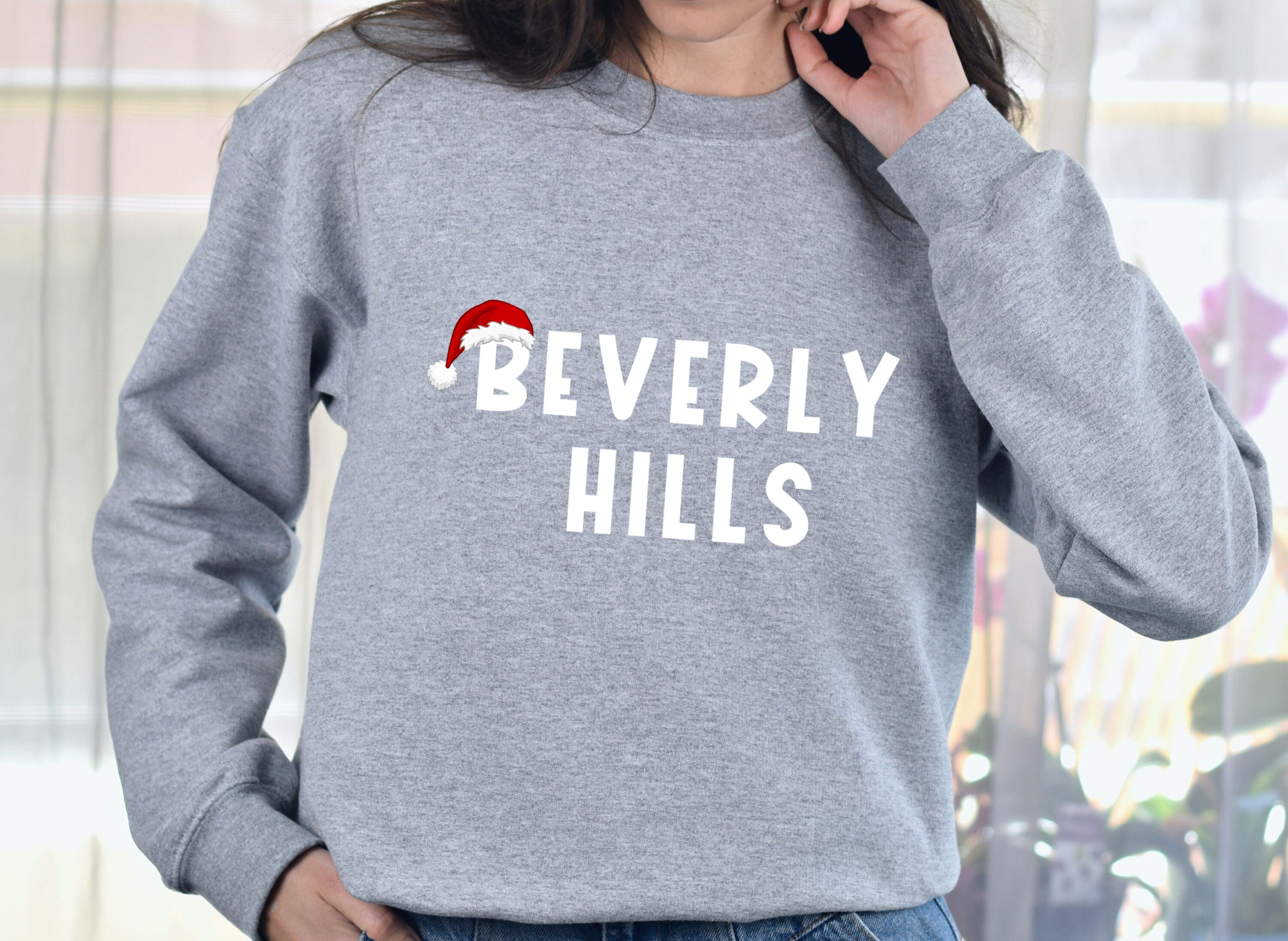 Beverly Hills Christmas Sweatshirt, Beverly Hills 90210, Vintage ...