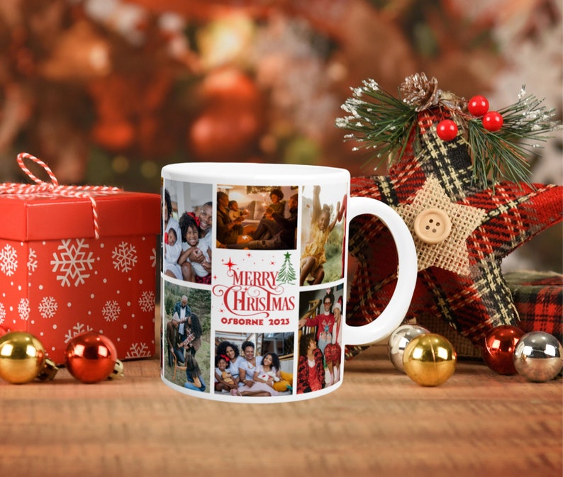 Personalized Christmas Mug, Photo Mugs, Christmas Gifts, Family Photo ...