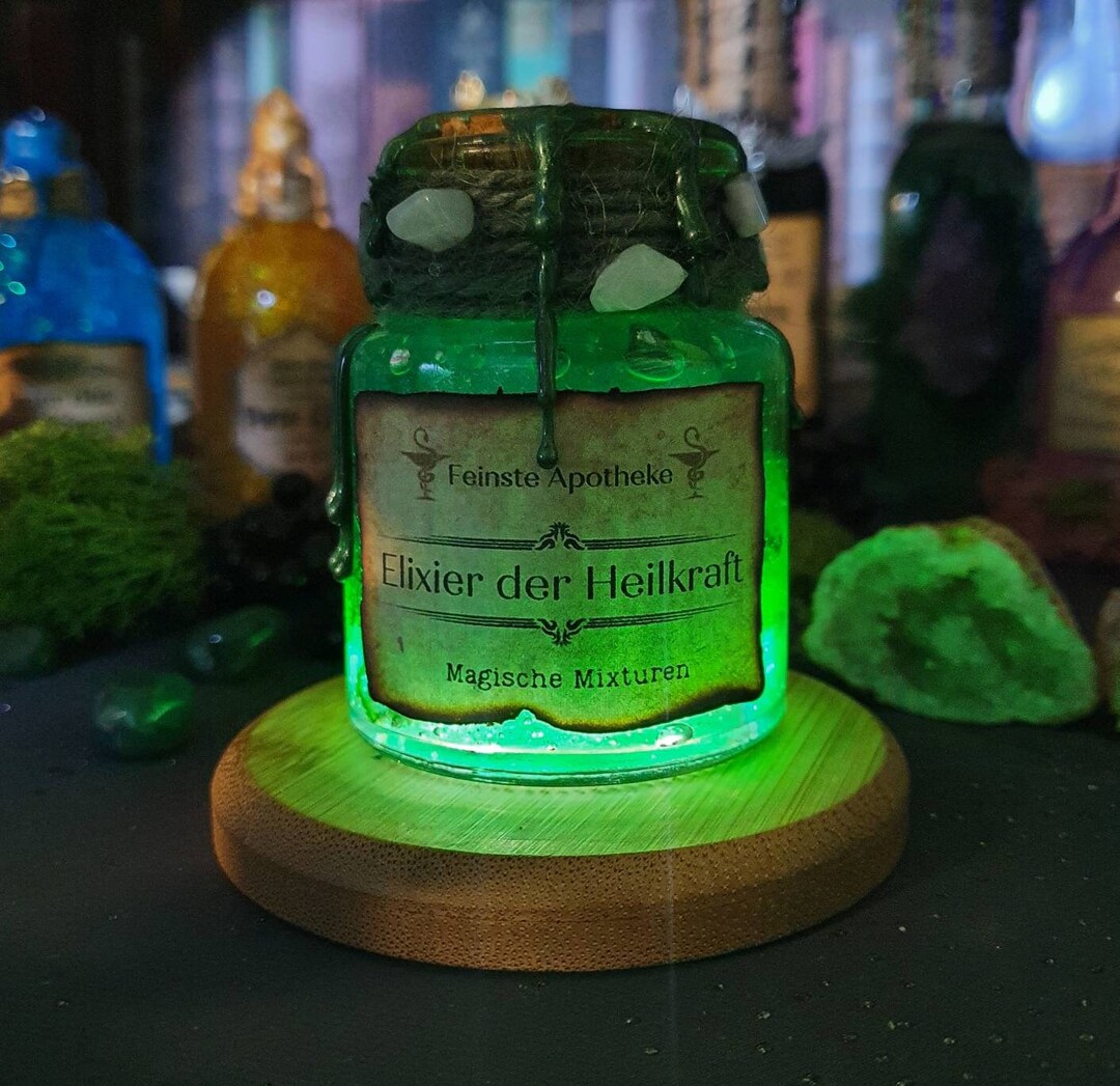 Elixir of Healing Power Magical Magical Concoctions Magic Potions Green ...