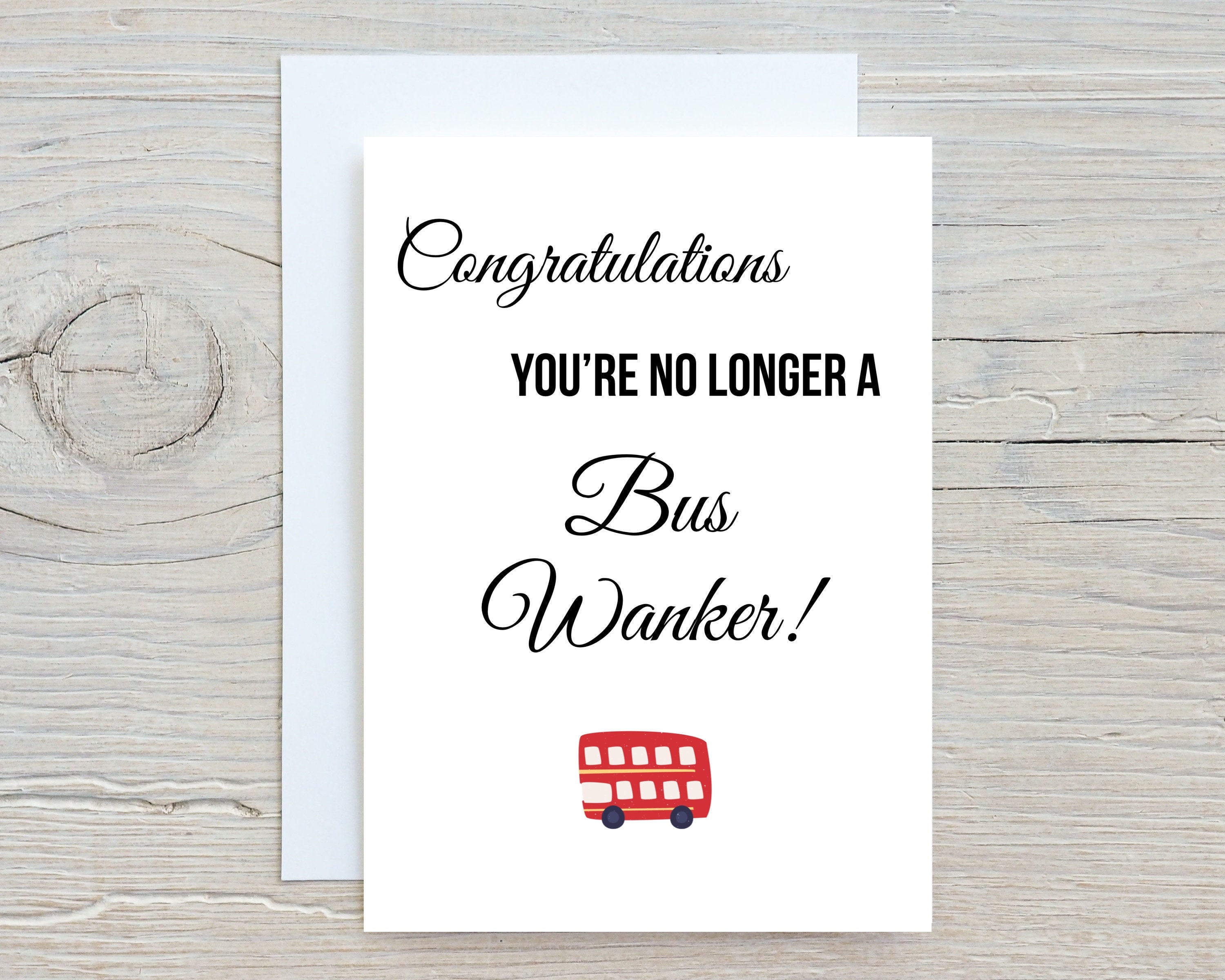 New Driver Card. Congratulations on Passing Your Driving Test Card ...