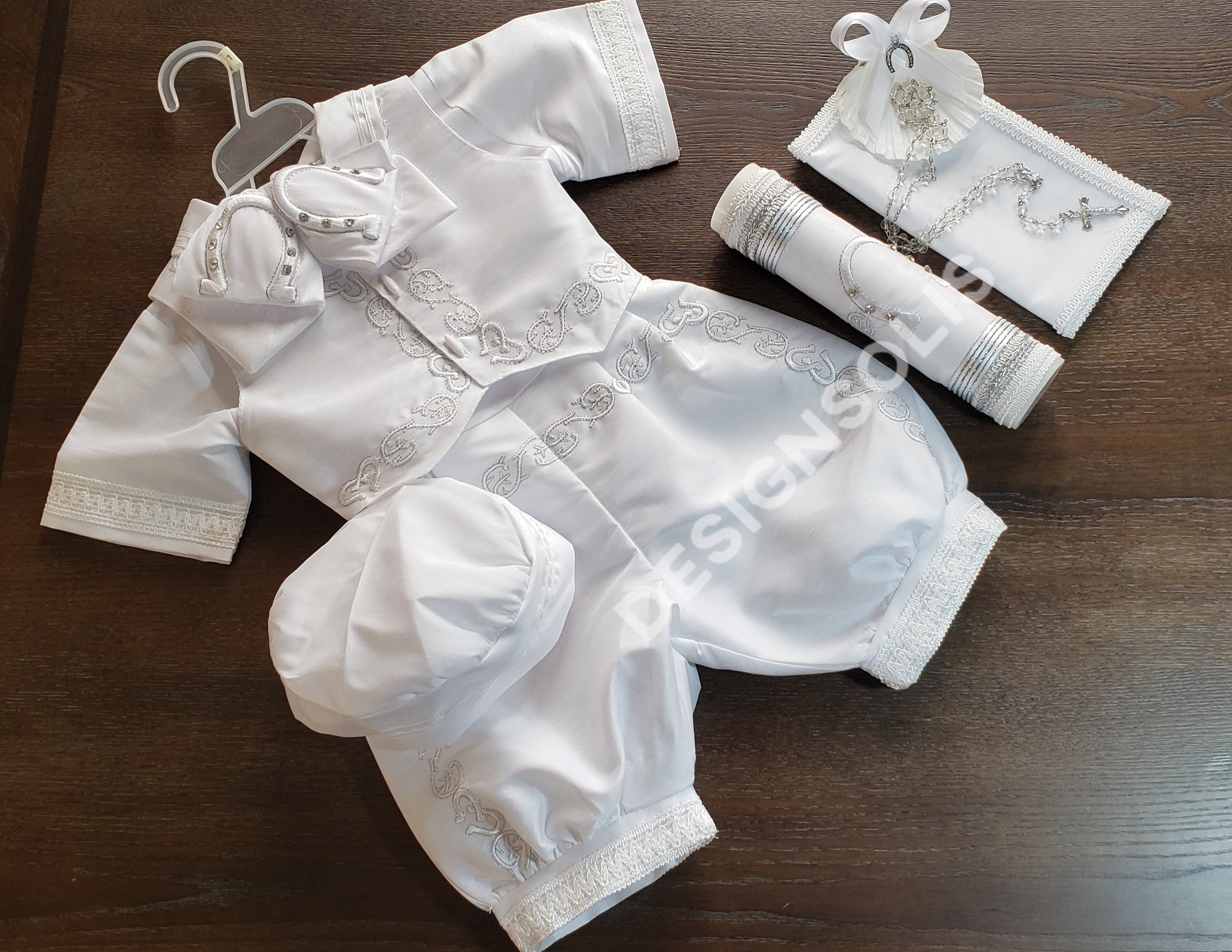 Elegant BABY Boy Charro Outfit Baptism-baptism Candle Set-traje De ...