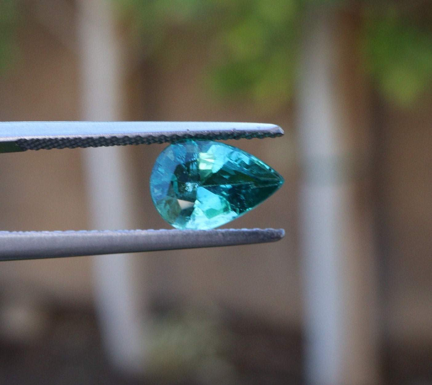 Certified Genuine Teardrop Blue Green Emerald 1.54cts Pear Natural ...