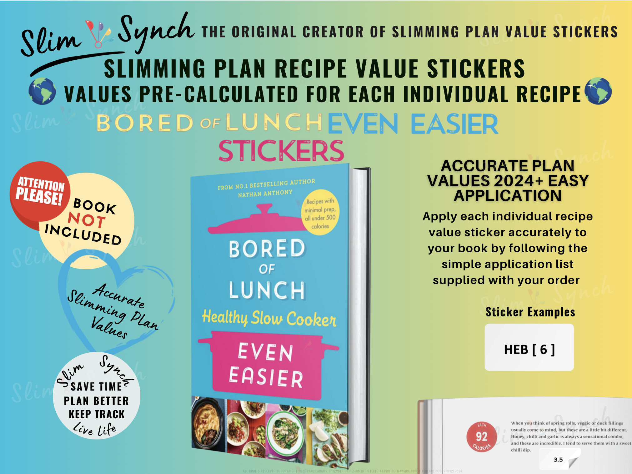NEW! Bored of Lunch STICKERS for the 'even Easier' Individual Slimming ...
