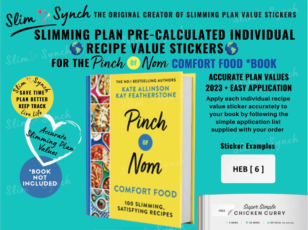 Pinch of Nom STICKERS Comfort Food Branded Slimming Plan - Etsy