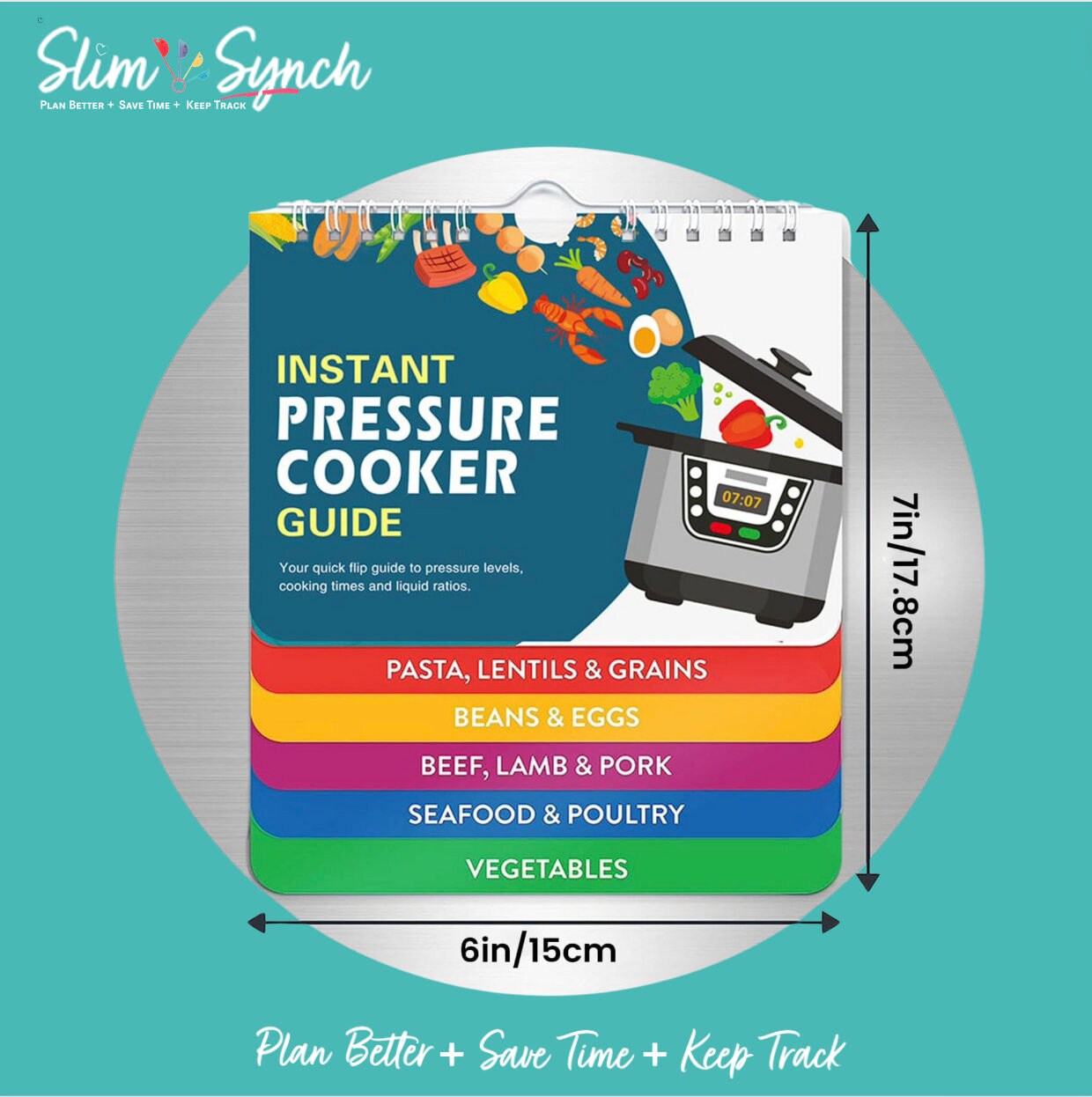 Pressure Cooker Booklet |quick Flip Guide for Pressure Levels + Cooking ...