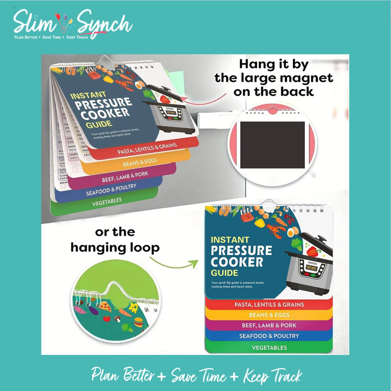 Pressure Cooker Booklet quick Flip Guide for Pressure Levels Cooking ...