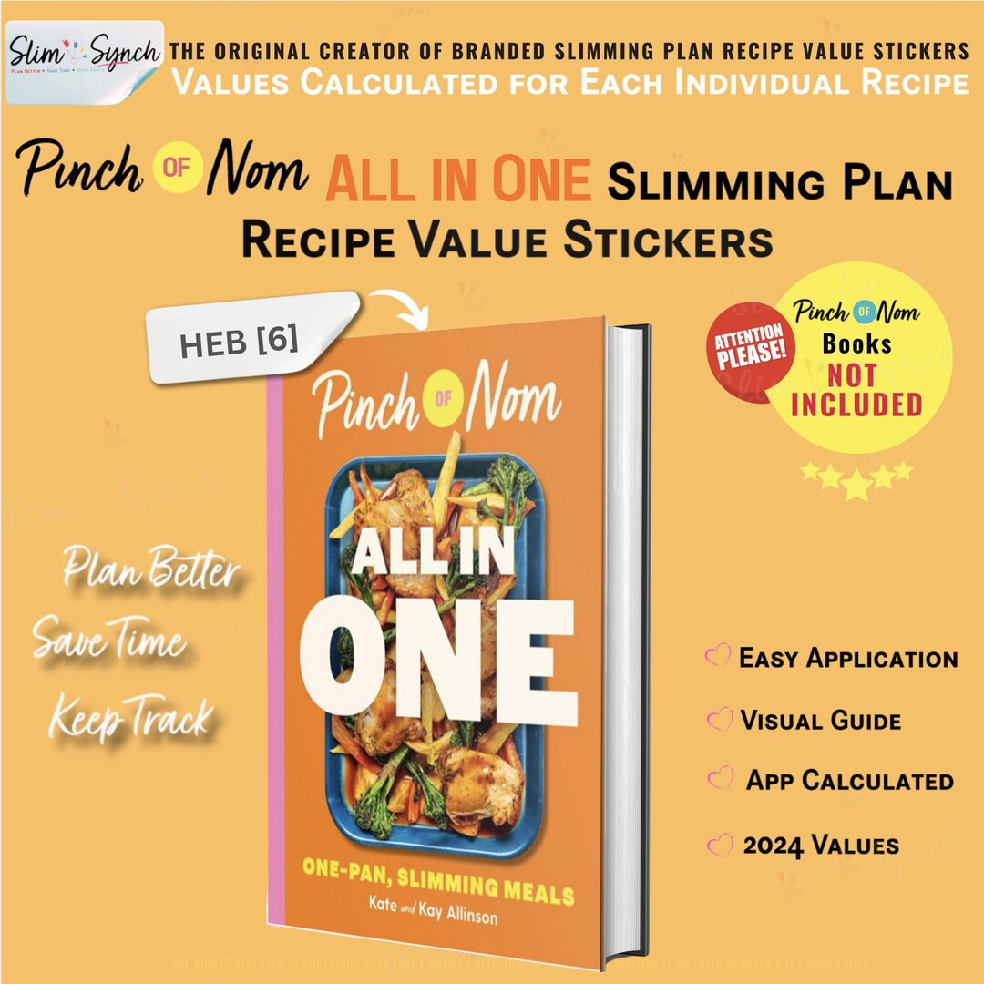 Pinch of Nom ALL in ONE STICKERS: Slimming Plan Recipe Values 2025 ...