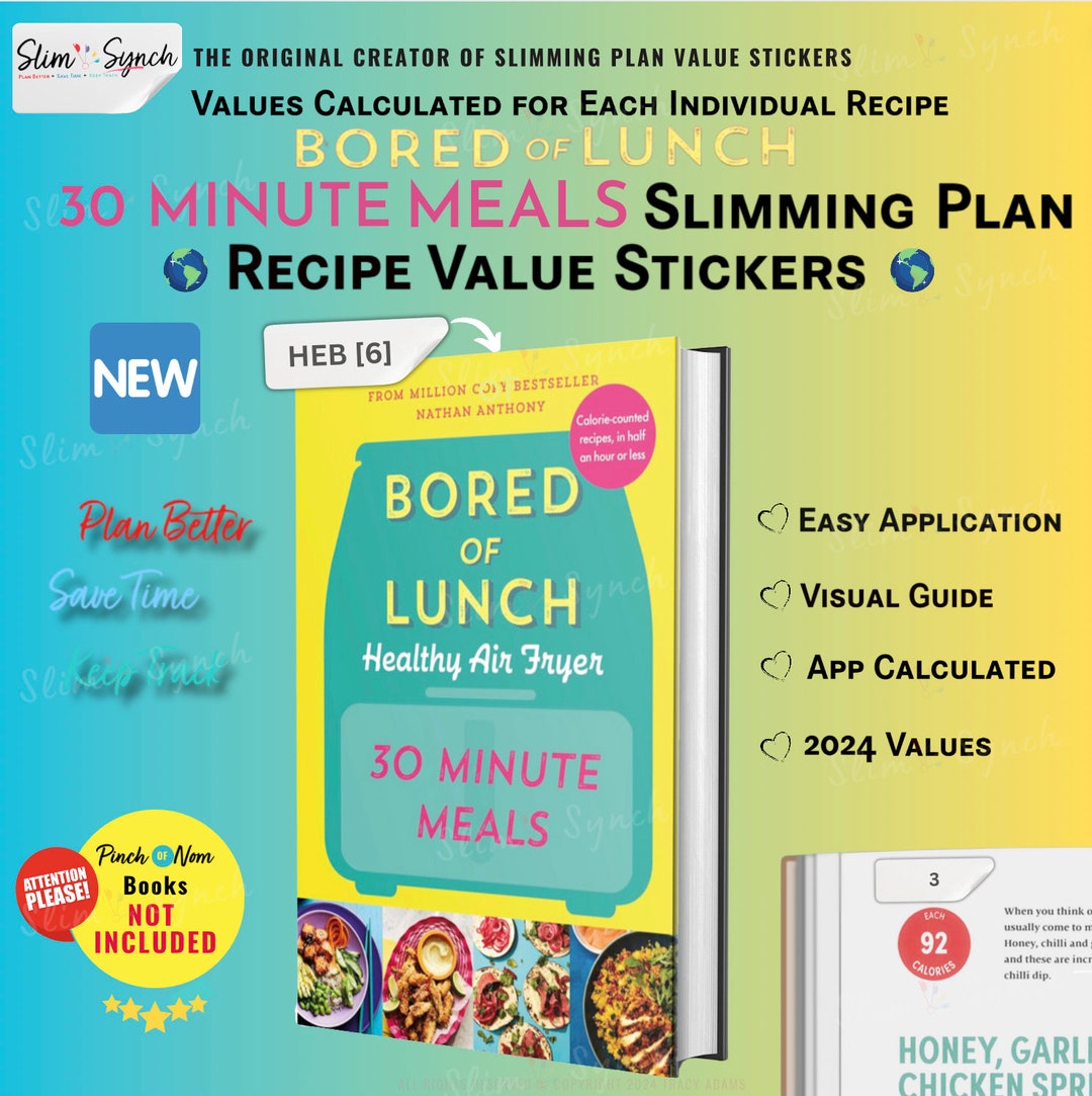 Bored of Lunch STICKERS for the '30 Minute Meals ' Individual Slimming ...
