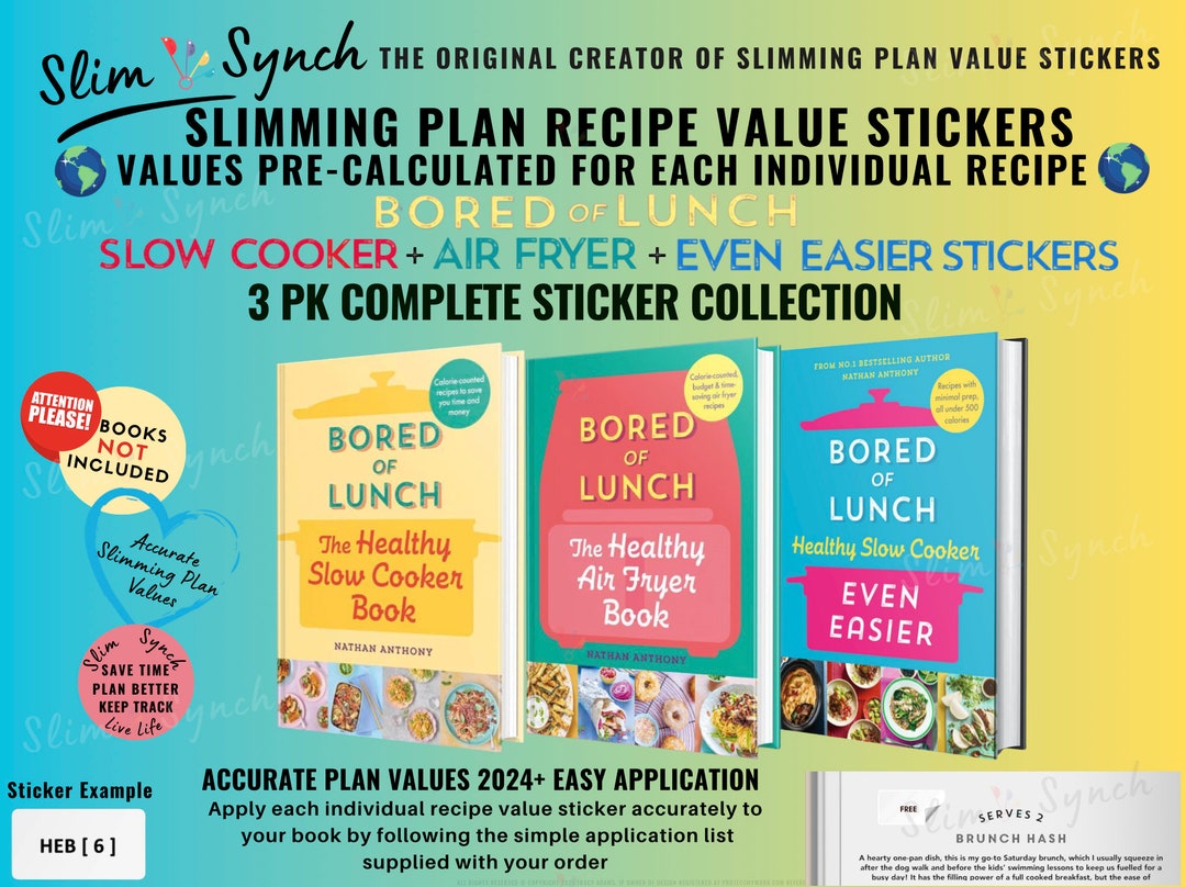 Bored of Lunch STICKERS | 3pk Slow Cooker, Air Fryer + Even Easier ...
