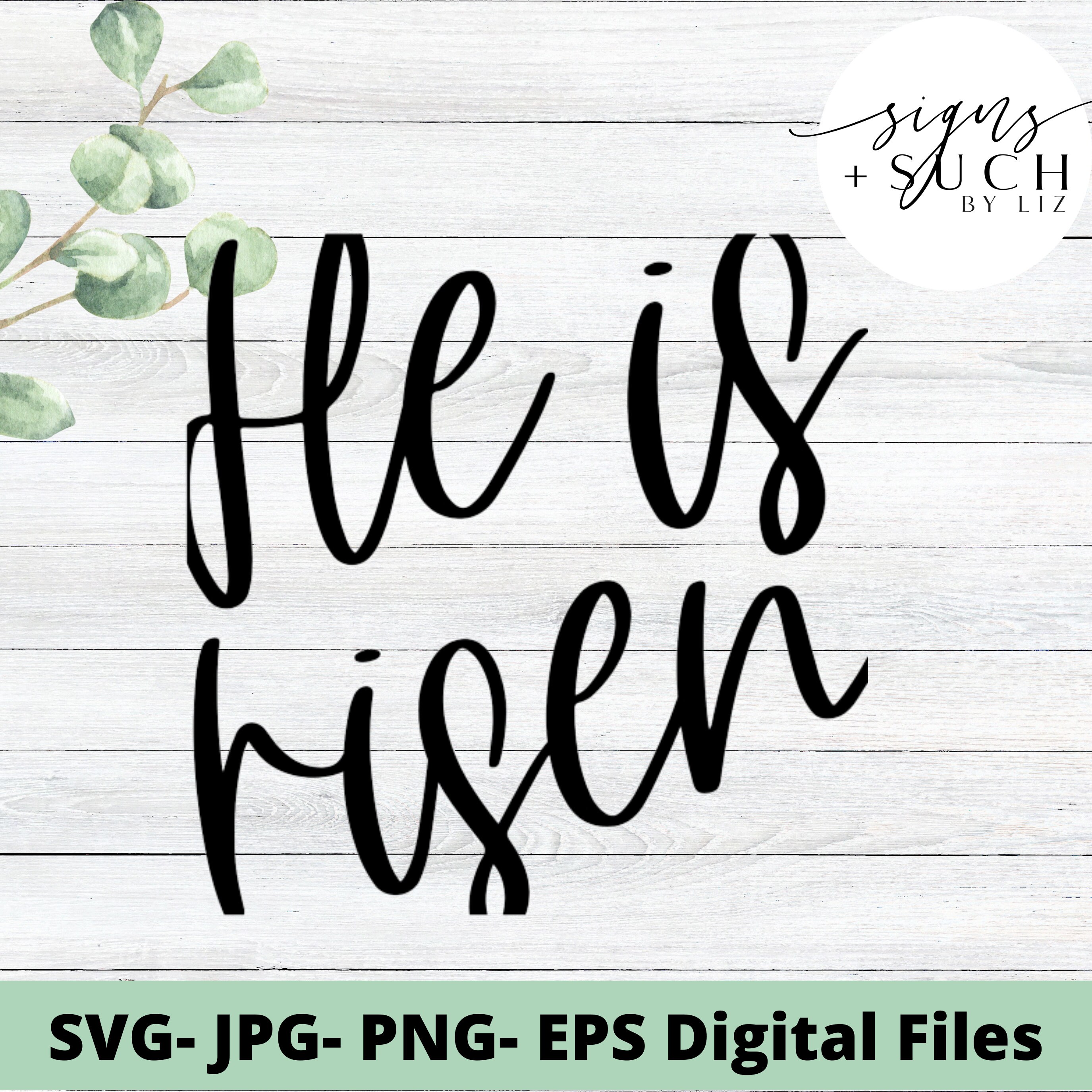He is Risen SVG | Easter Cut File | Christian Quote SVG | Cricut ...