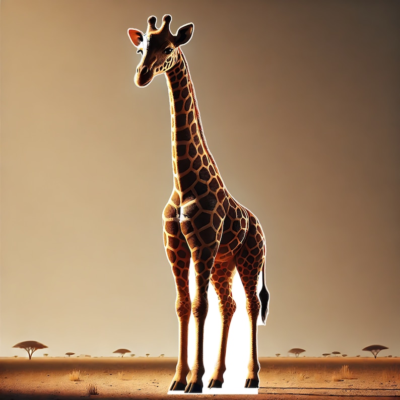 Giraffe - Multi-size Cardboard Cutout | Standup Animals With Support ...