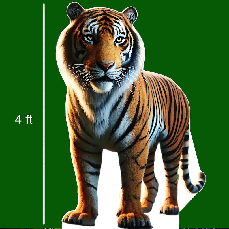 Tiger - Multi-size Cardboard Cutout | Standup Animals With Support ...