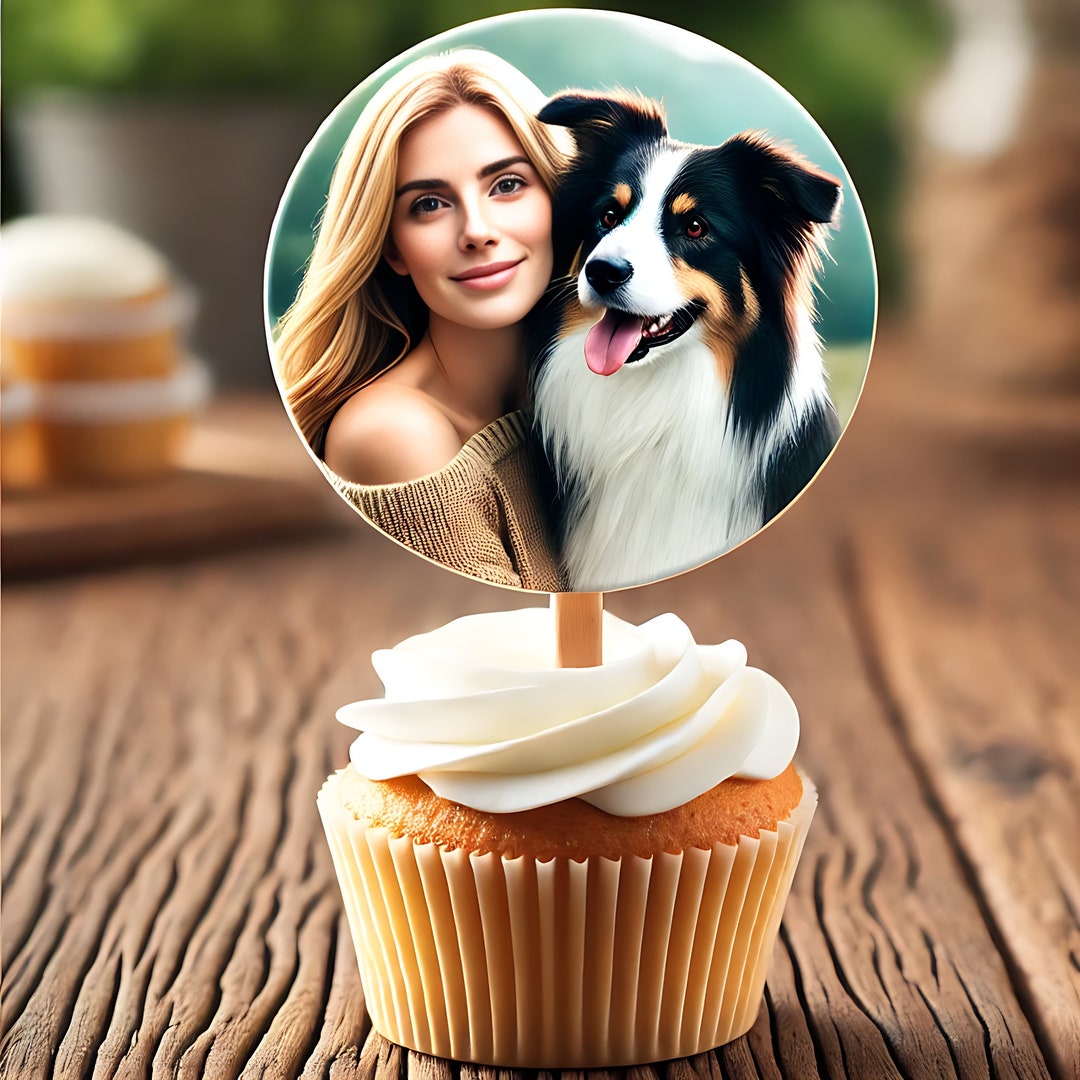 Custom Cupcake Topper, Fun Face Dessert Cake Toppers, Personalized ...