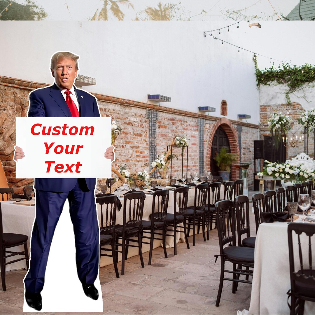 Donald Trump Life Size Cardboard Cutout, Party Decor, High Resolution ...