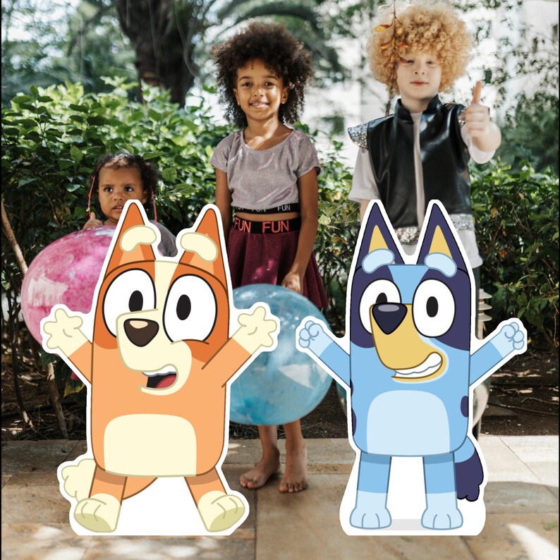 Bluey, Bingo Cardboard Cutout, Standee Decoration, Party Prop Standup ...