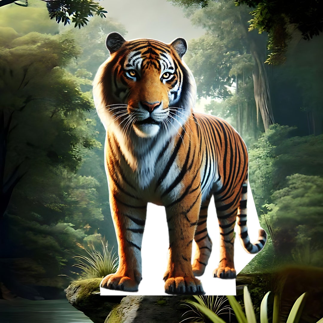 Tiger - Multi-size Cardboard Cutout | Standup Animals With Support ...
