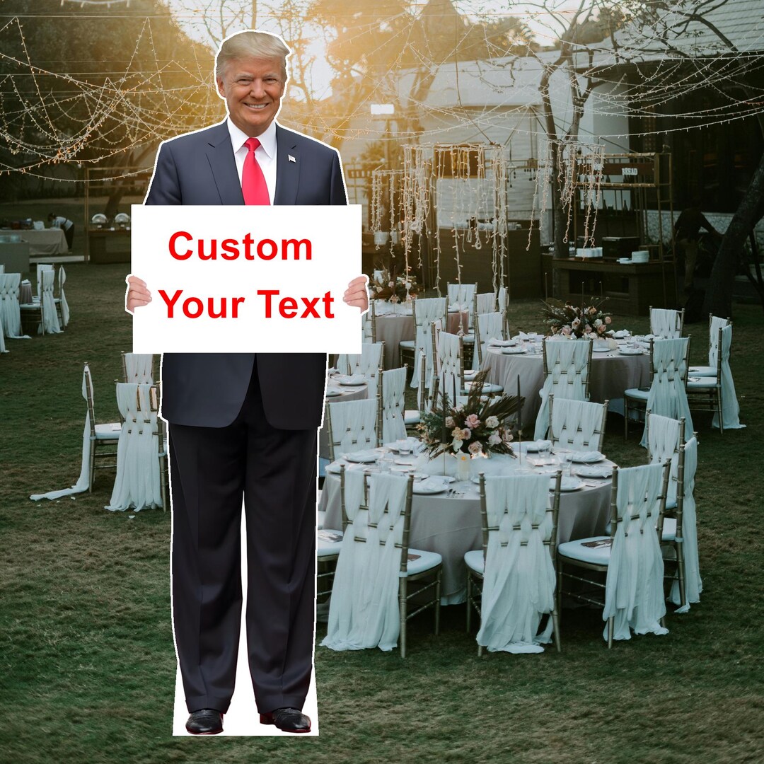 Donald Trump Cardboard Cutout, Party Decor, High Resolution, Custom ...