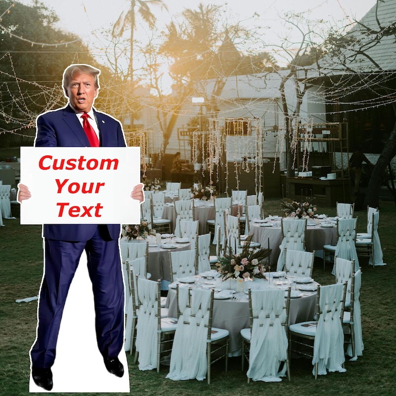 Trump Full Size Cardboard Cutout - Etsy