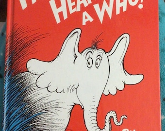 Rare Vintage 1954 Edition Horton Hears a Who by Dr. Seuss, Early Dr ...