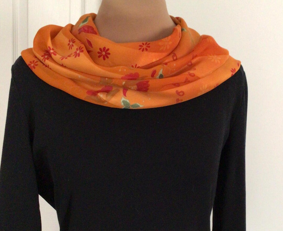 Gorgeous Jones New York Silk Scarf, Long Rectangular - Etsy