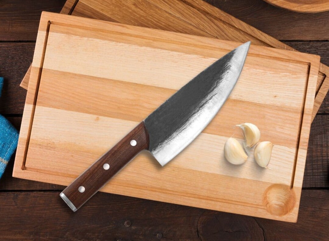 Kitchen Heavy Duty Japanese Hand Forged Cleaver Knife for Chef Slicing ...