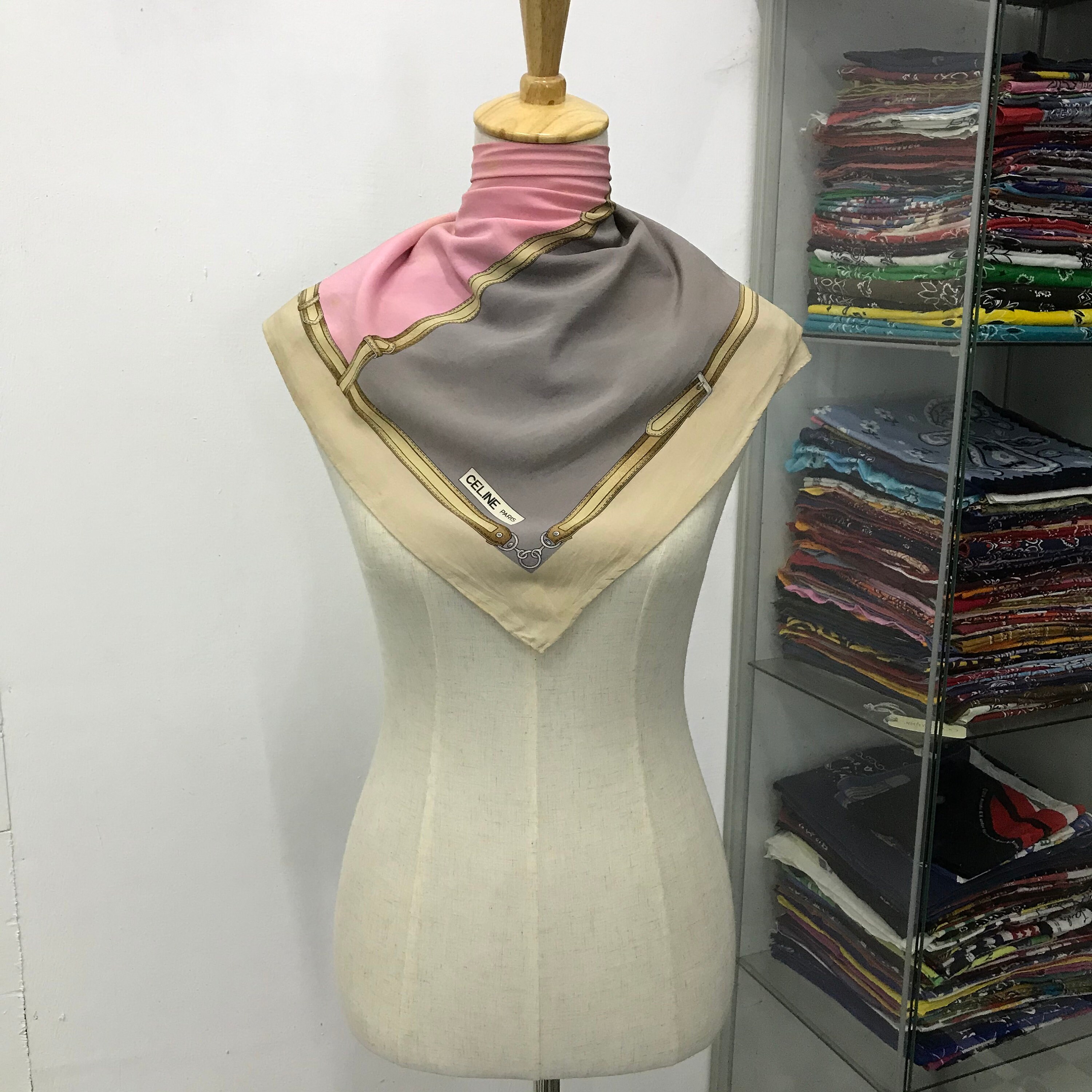 Celine Scarf Celine Accessories Celine silk Scarf Floral | Etsy