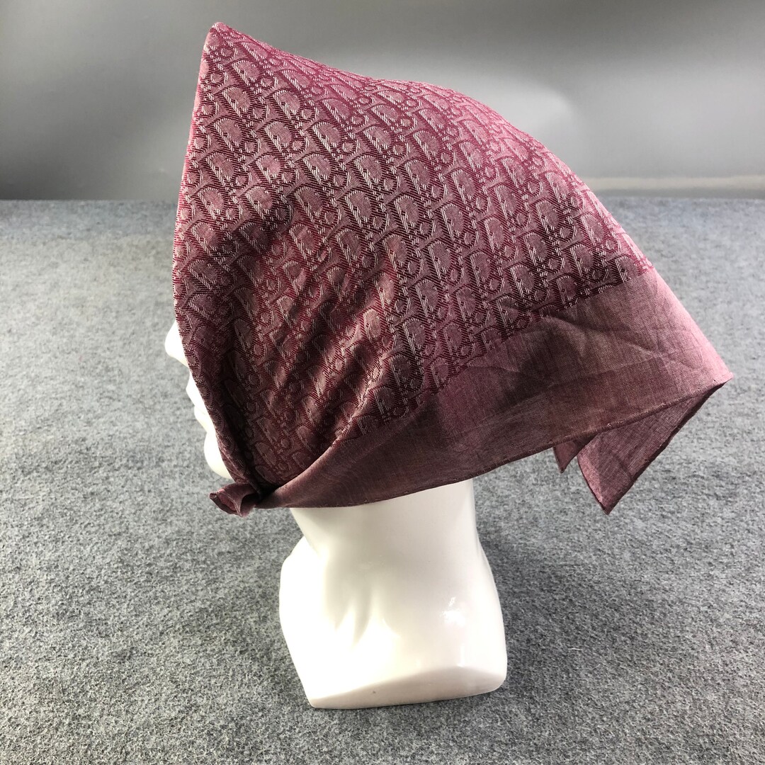 Vintage Dior Oblique Handkerchief, Dior Bandana, Vintage Dior Pocket ...