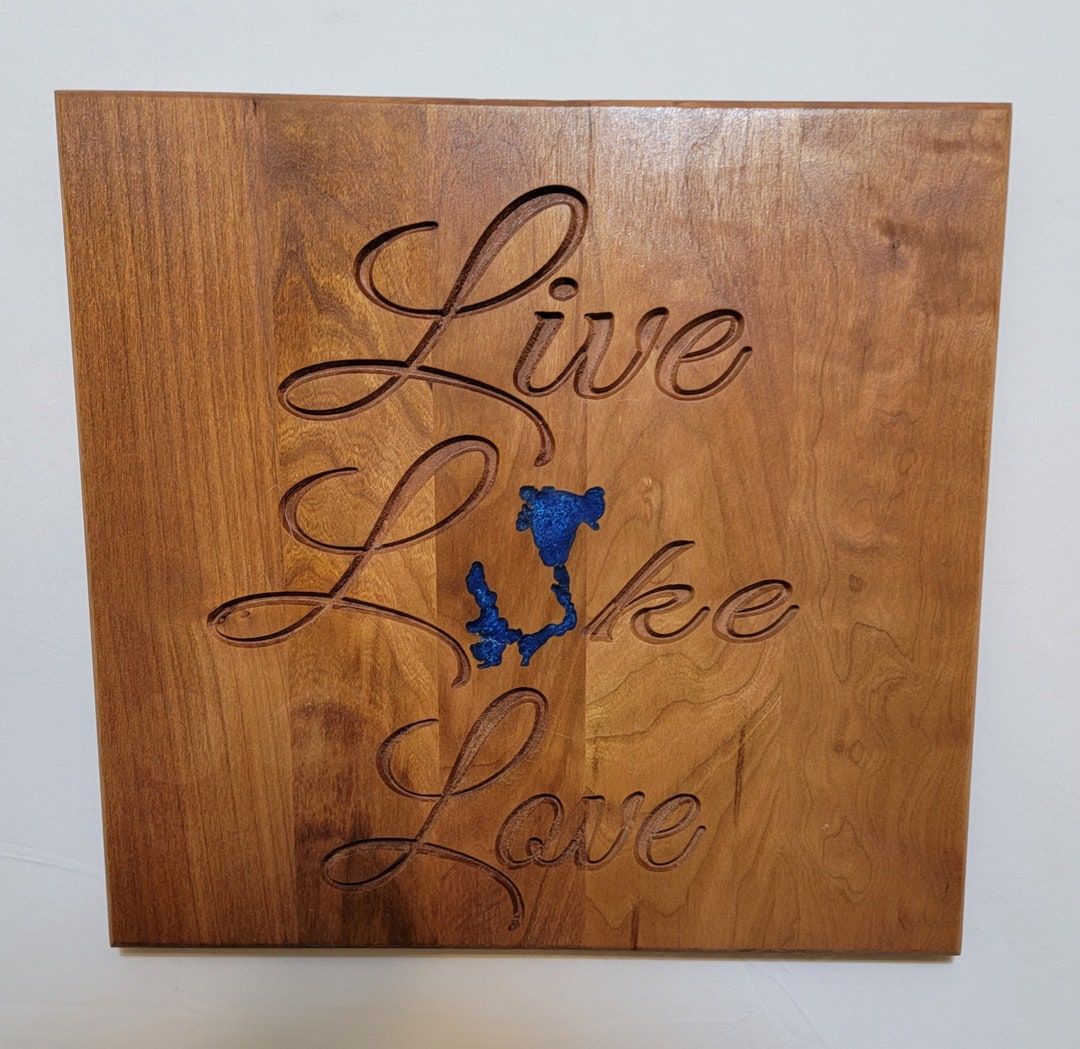 Live, Lake, Love- Okoboji Sign - Etsy