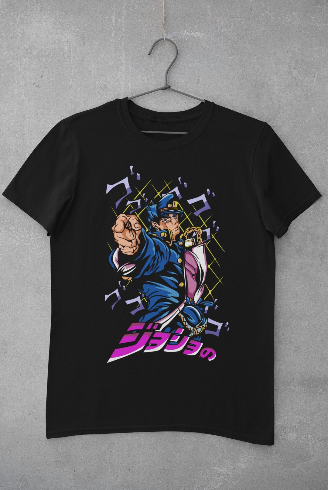 Jojo's Bizarre Adventure Jotaro T-shirt, Anime Merch, Jotaro Shirt ...